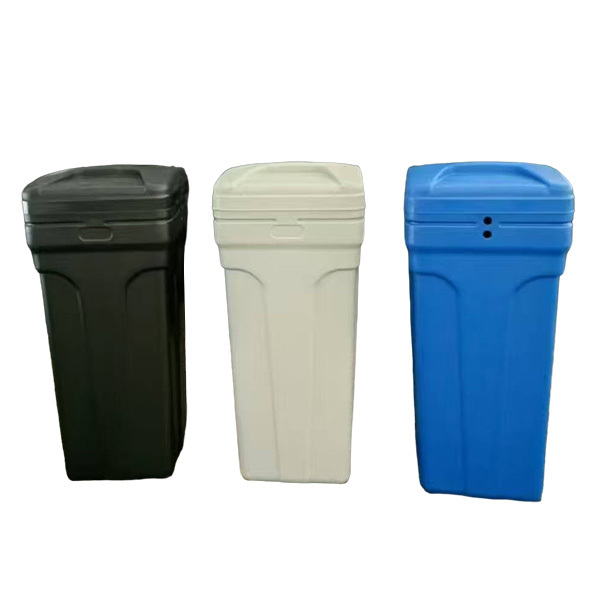 75L 100L Square Brine Tanks Black White Blue Colors Softening Salt Tank