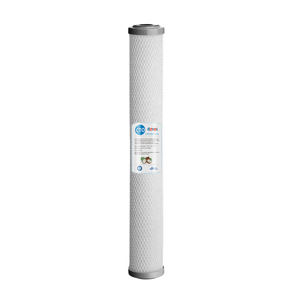 20"x2.5" Coconut Shell Activated Carbon CTO Water Filter Cartridge